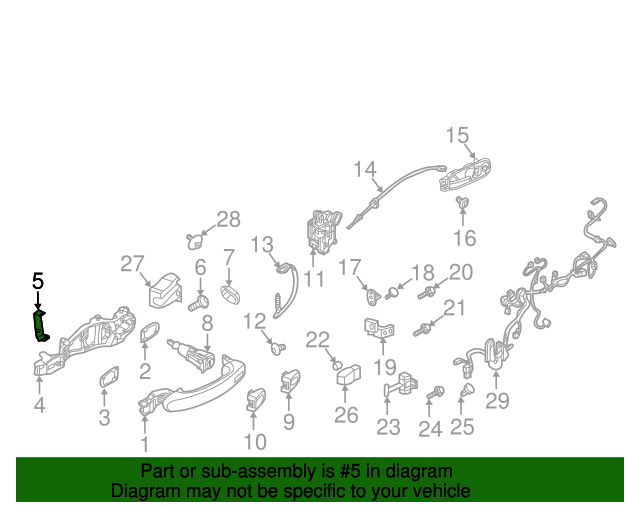 2018-2019 Volkswagen Beetle Handle Base Bracket 5C5-837-441 | OEM Parts ...