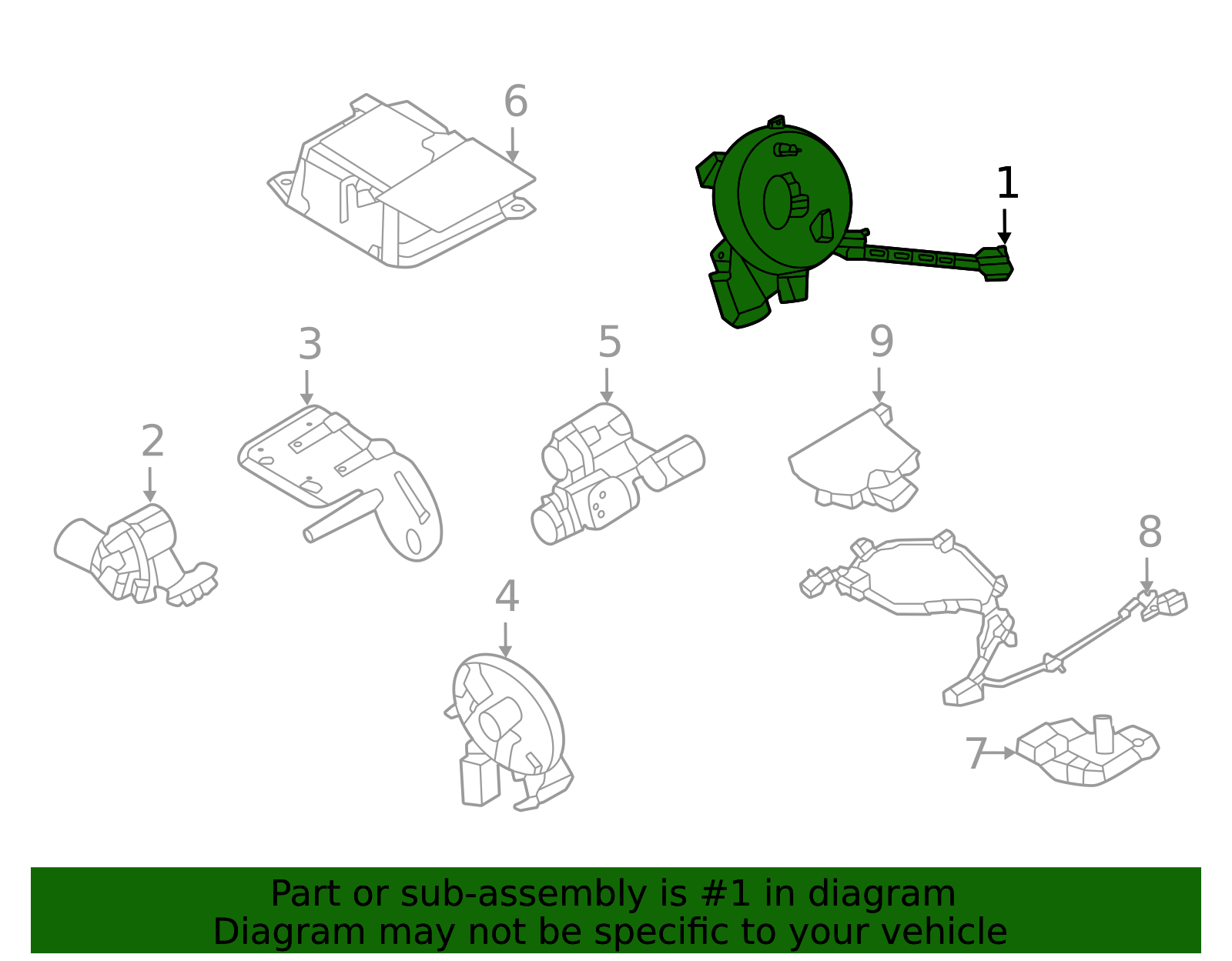 2020-2025 Nissan Clock Spring 25554-6LB2A | ZEIGLER NISSAN OF ORLAND PARK