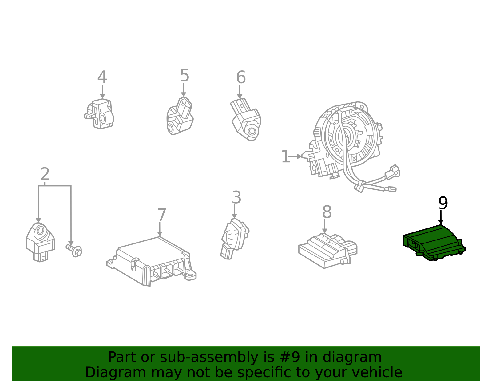 2021-2024 Toyota Sienna Seat Track Position Sensor 89710-08010 | Sparks ...