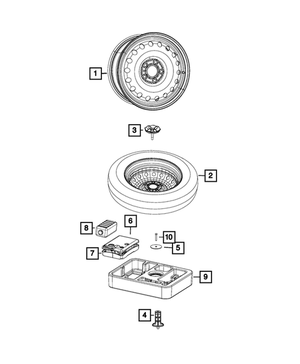 2017-2022 Jeep Compass Spare Wheel 4755219AA | Mopar eStore