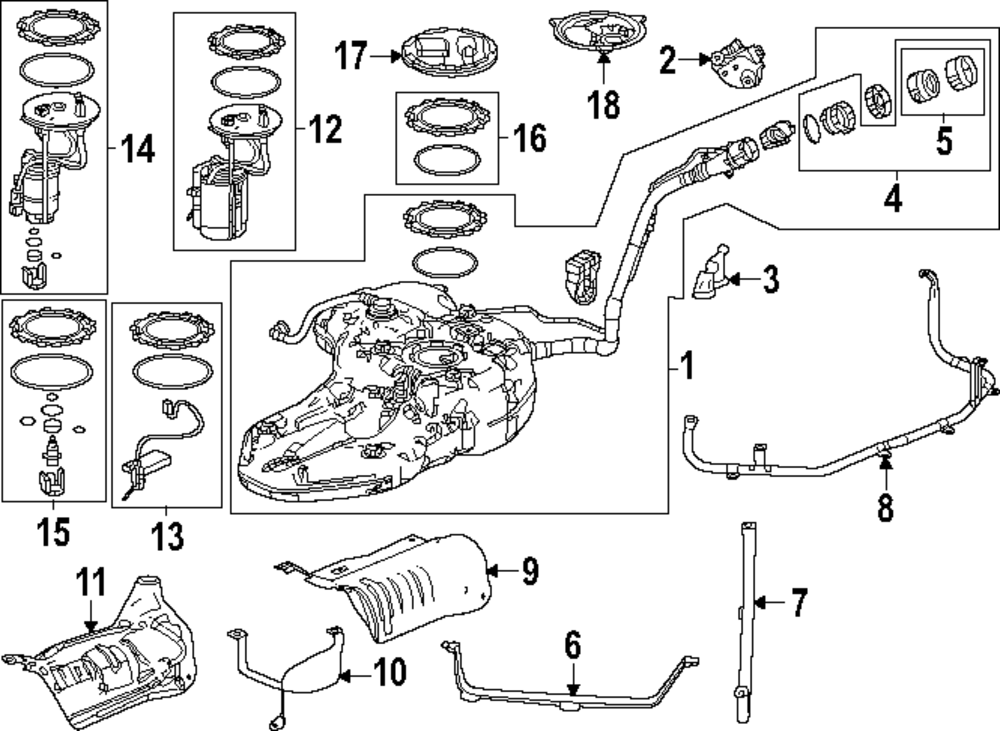 17055-TLA-A02 - 2023-2025 Honda HR-V - Shutter Unit Set Sub | Genuine ...