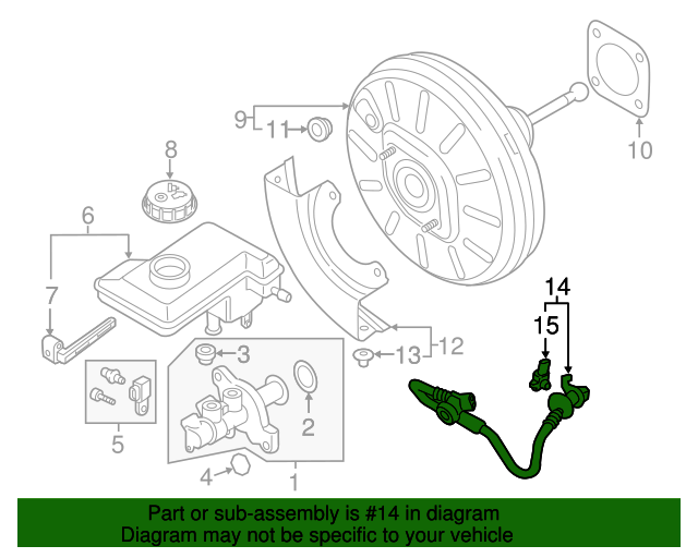 2015-2019 Audi Vacuum Hose 5Q0-612-041-AH | OEM Parts Online