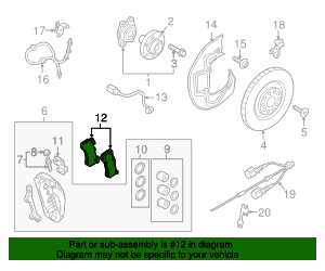 4G0-698-151-B - Front Pads 2012-2016 Audi | Audi OEM Parts