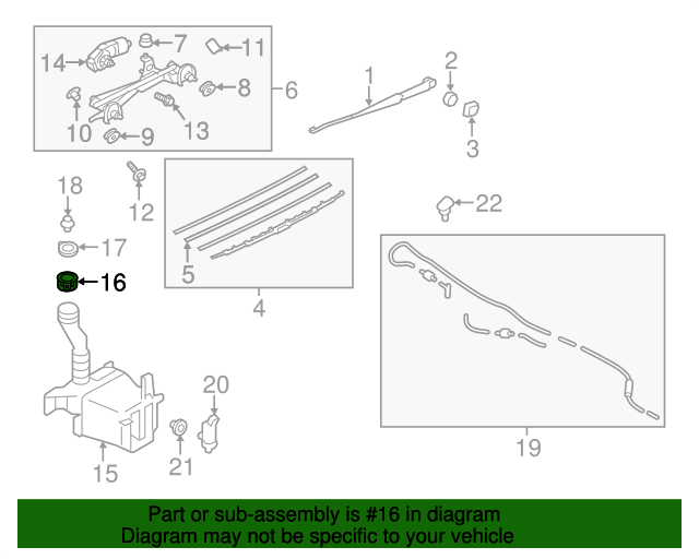 2006-2020 Subaru OEM NEW 2008-2019 Subaru Impreza WRX Limited Washer ...