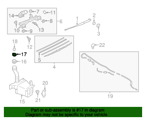 2012-2020 Subaru 2012-2014 Subaru Impreza Windshield Washer Reservoir ...
