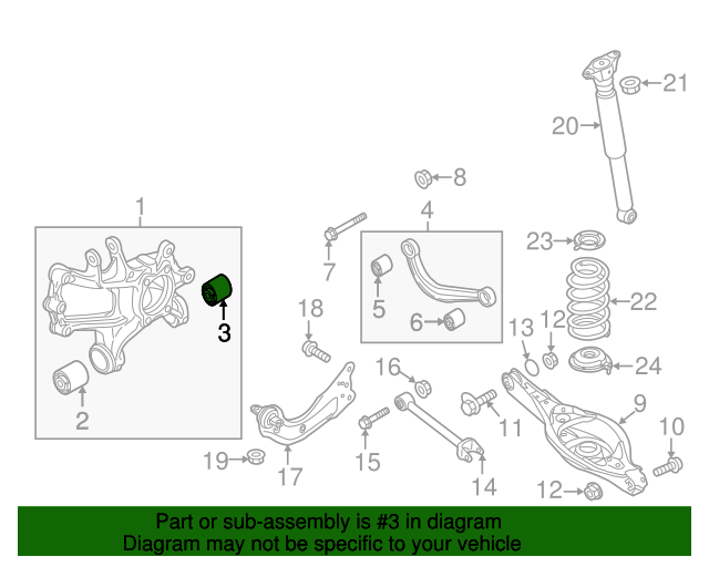 2014-2018 Mazda 3 OEM NEW 2014-2018 Mazda 3 Suspension Knuckle Rear ...