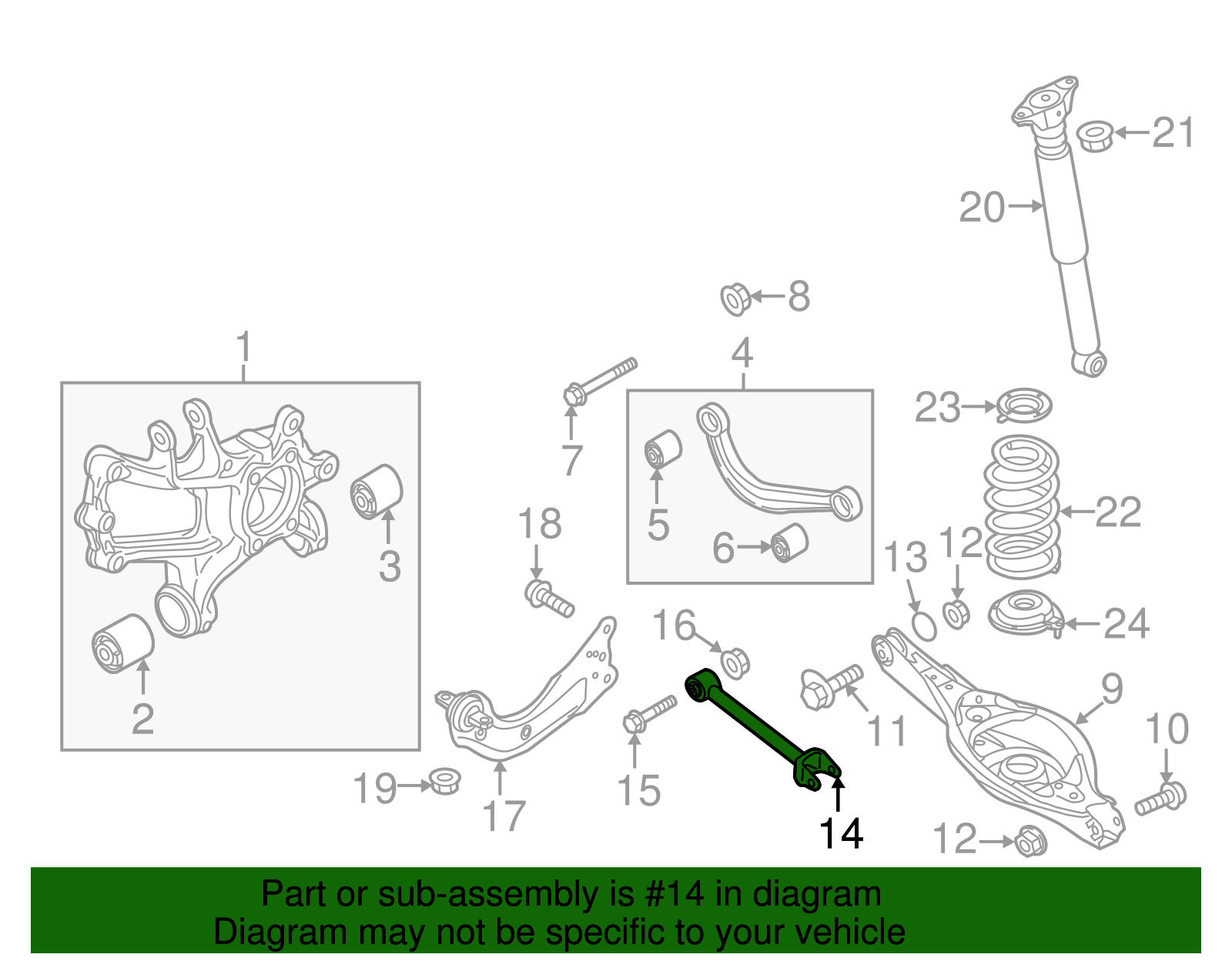 2014-2018 Mazda 3 Lateral Arm B45A-28-500 | RealMazdaParts.com