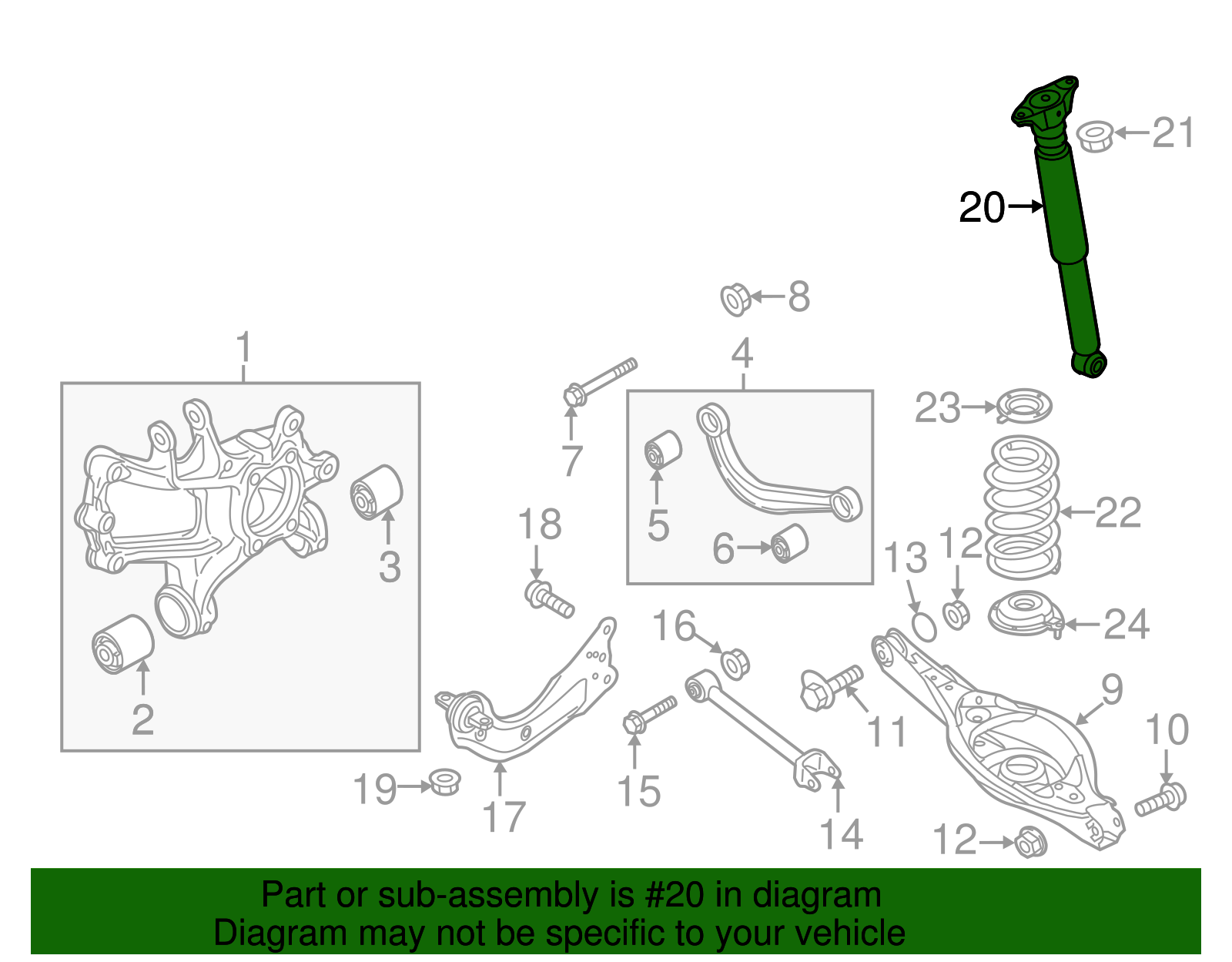 BABF-28-910C - 2017-2018 Mazda 3 - Shock Absorber | Mazda Parts Factor