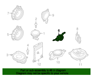 2015-2017 Kia K900 Front Dr Speaker - Driver's Side (LH) 96310-3T000 ...