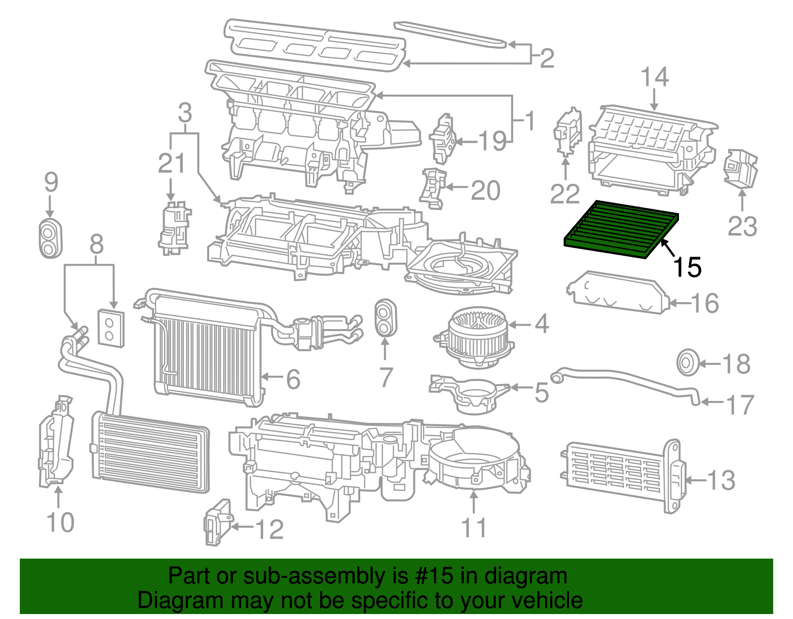 Genuine Toyota Cabin Air Filter part# 88508-01010 for 2005-2023 Toyota ...