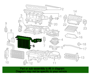 2016-2023 Toyota Tacoma A/C Evaporator Core 88511-04020 | Toyota Parts ...