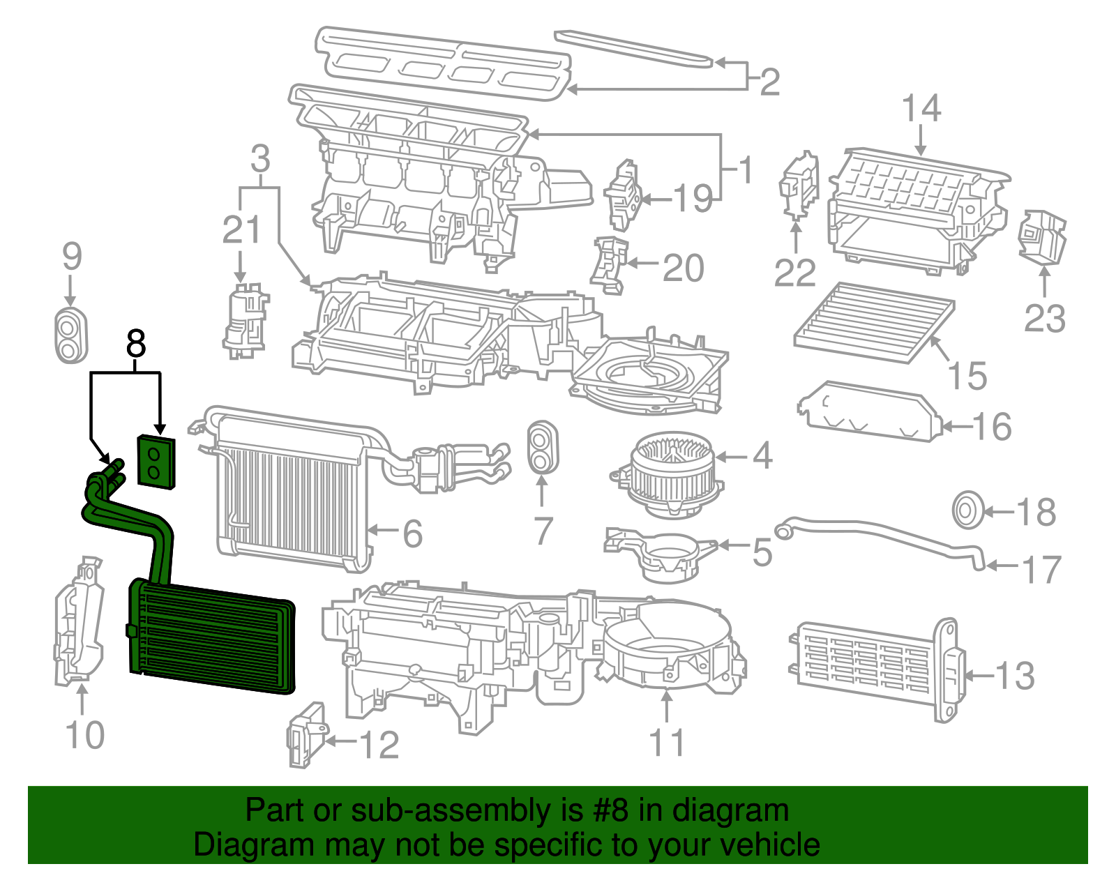 2016-2023 Toyota Tacoma Heater Core 87107-04070 | Toyota Parts Center