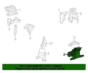 2018-2023 Toyota Engine Mount 12306-F0010 | Toyota Parts Center