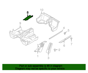 51-43-3-427-326 - Pillar Trim - 2006-2008 BMW Z4 | Buy BMW Parts Now