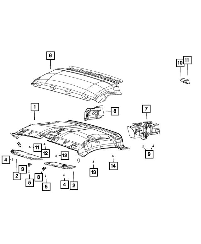 2014-2024 Ram Push Pin 6107027aa | TascaParts.com