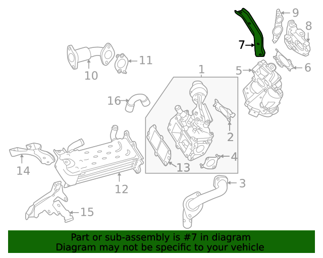 2013-2022 Mercedes-Benz Valve Bracket 651-141-03-40 | MB OEM Parts