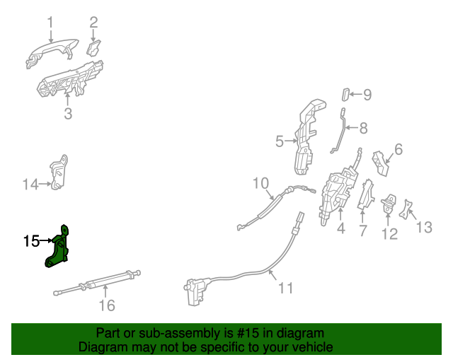 222-730-03-37 - Lower Hinge 2014-2017 Mercedes-Benz | Mercedes-Benz USA ...