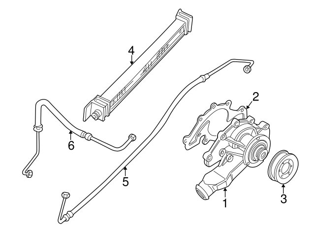 1994-2004 Land Rover Water Pump Assembly STC4378 | Express Land Rover Parts