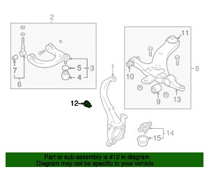 54531-38000 - Lower Control Arm Stopper 2001-2006 Kia | Kia.Parts Store