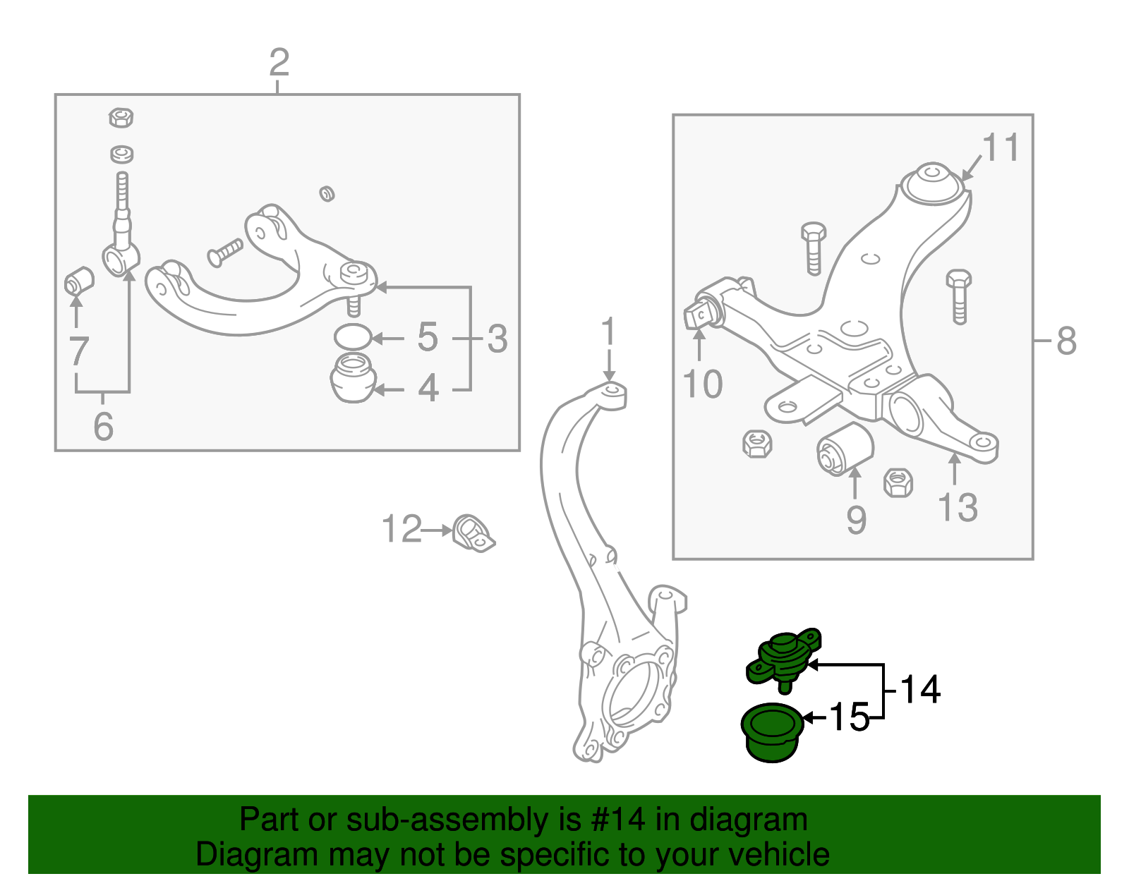 2001-2006 Kia Optima Lower Ball Joint 51760-38000 | OEM Parts Online