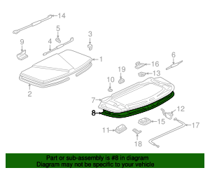 74624-SL0-T01 - Insulator, Engine Maintenance Lid 1995-2005 Acura NSX ...