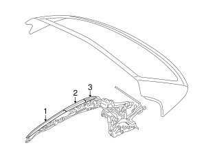 54375a19aa4 - 2007-2020 BMW Center Molding (54-37-5-A19-AA4) | BMW of ...