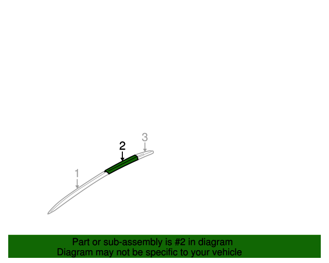 54375a19aa4 - 2007-2020 BMW Center Molding (54-37-5-A19-AA4) | BMW of ...