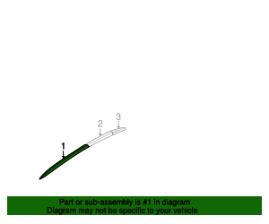 54375a19aa4 - 2007-2020 BMW Center Molding (54-37-5-A19-AA4) | BMW of ...