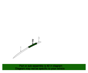 54375a19aa4 - 2007-2020 BMW Center Molding (54-37-5-A19-AA4) | BMW of ...