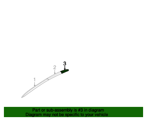 2007-2020 BMW Center Molding 54-37-5-A19-AA4 | BMWPartsDirect.com
