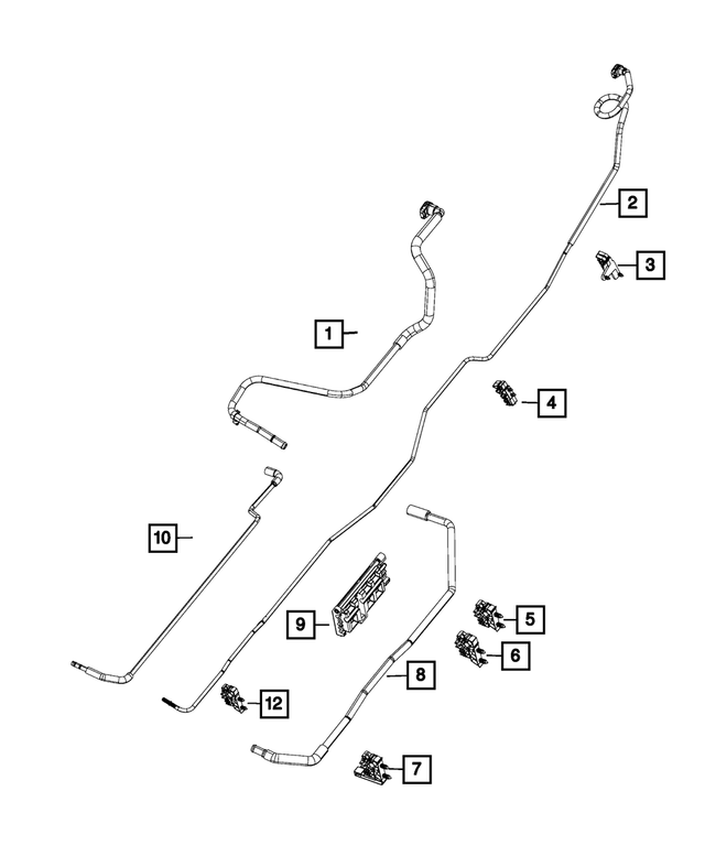 2016-2020 Ram Fuel Vapor Tube Assembly 68286453AA | Mopar eStore