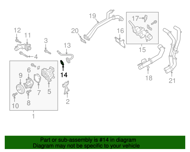 2018-2021 Kia Stinger Pipe Gasket 25485-2C000 | Smithtown Kia Parts Center