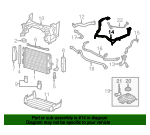 2010-2015 Jaguar HVAC Heater Hose C2Z29963 | Haper Jaguar Parts