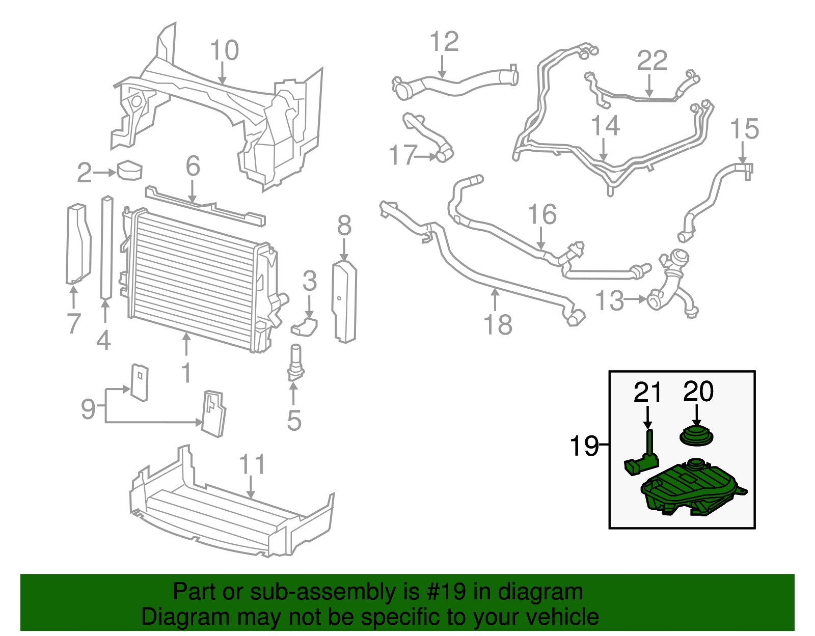 2010-2015 Jaguar Reservoir Tank C2Z29118 | OEM Parts Online