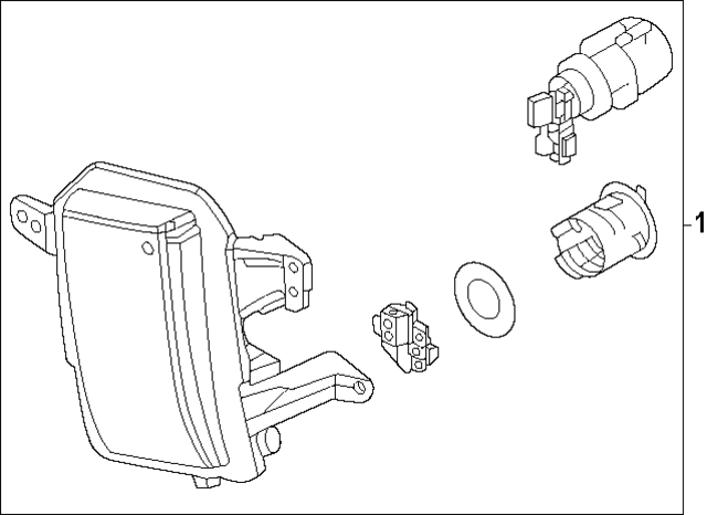 2023-2024 Hyundai Ioniq 6 Backup Lamp Assembly 92406-KL100 | QuirkParts