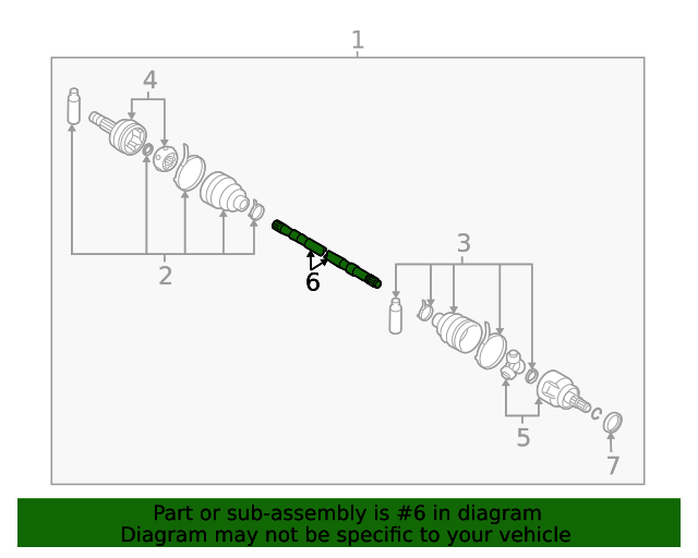 39204-6RE0A - Shaft 2021-2024 Nissan Rogue | Nissan Parts & Accessories ...