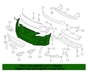 2017-2020 Subaru BRZ Bumper Cover 57702CA280 | Subaru Parts Pros ...