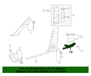 2018-2022 Toyota C-HR Rear Sill Plate 67917-F4030-C1 | Toyota Parts