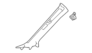 2018-2022 Toyota C-HR Windshield Pillar Trim 62220-F4010-C1 | Toyota ...