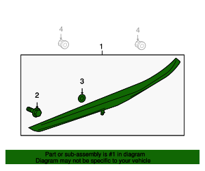 2006-2012 Mitsubishi Eclipse High Mount Lamp 8334A070 | QuirkParts