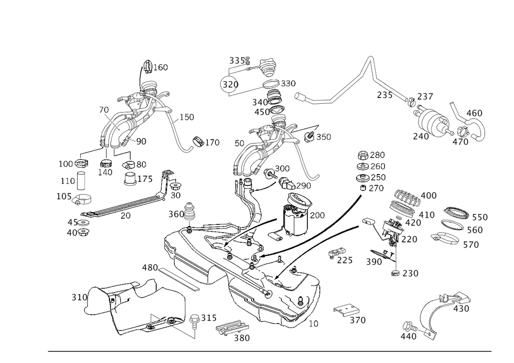 202-997-26-81 - Grommet 1994-2009 Mercedes-Benz | Mercedes-Benz USA Parts
