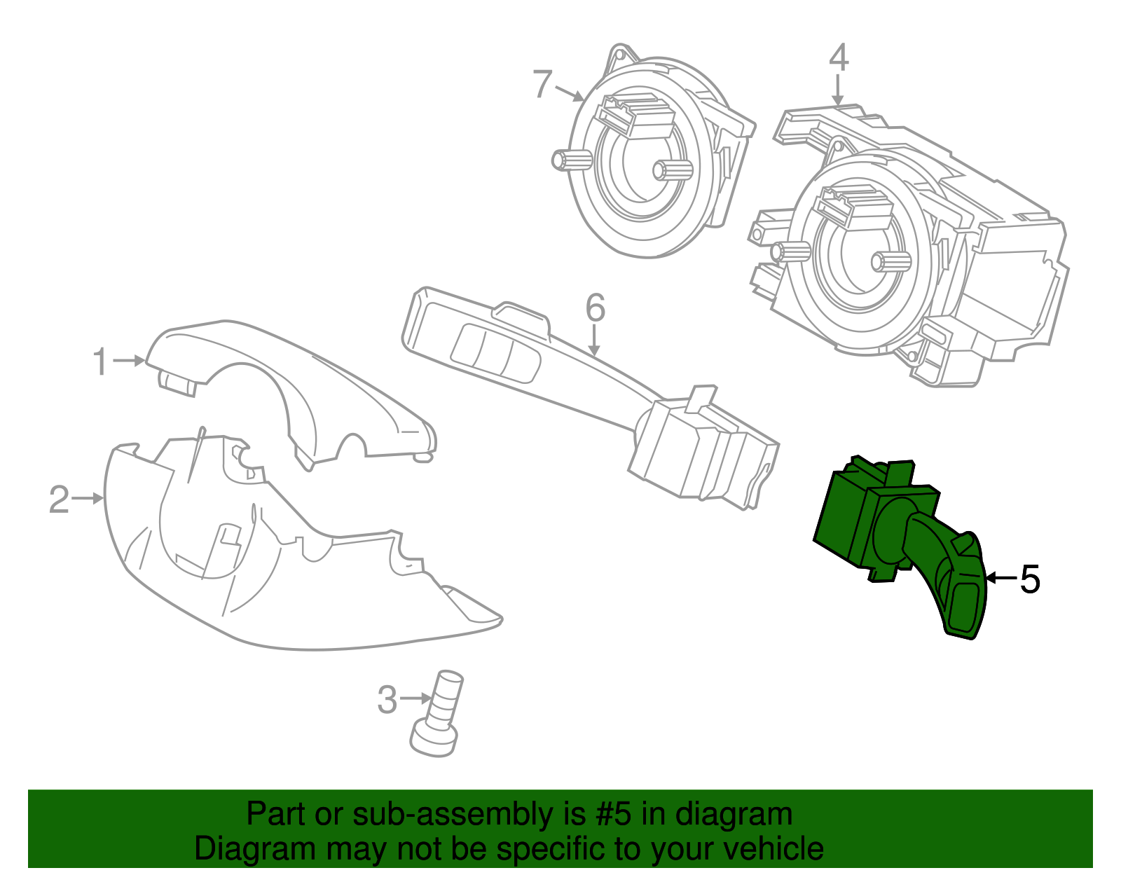 2014-2018 Volvo Wiper Switch 31456038 | TascaParts.com