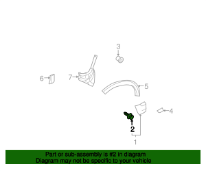 2003-2010 Porsche Cayenne Lower Molding Clip 955-559-719-00 | Gaudin ...