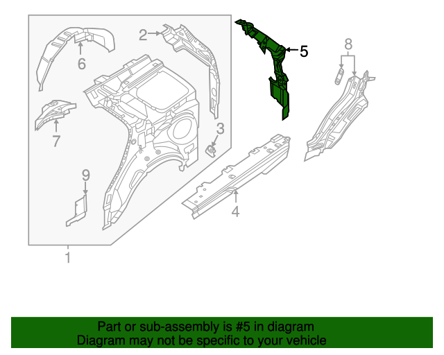 2011-2019 Ford Gutter BB5Z-7845115-B | OEM Parts Online