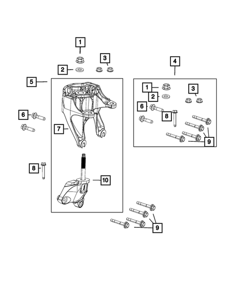 Engine Mounting for 2016 Ram ProMaster 1500 | DodgeParts.com