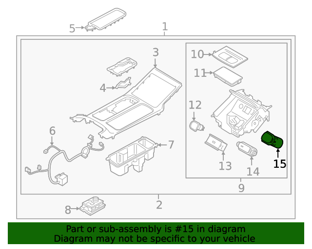 2020 Kia Telluride USB Port 96125-S9010 | TascaParts.com