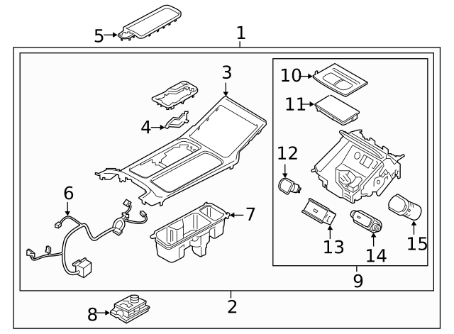 2020 Kia Telluride USB Port 96125-S9010 | TascaParts.com