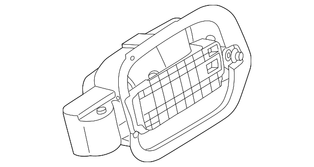 Hyundai - 81595-CL000 - Fuel Pocket - 2021-2023 Hyundai Santa Fe | OEM ...