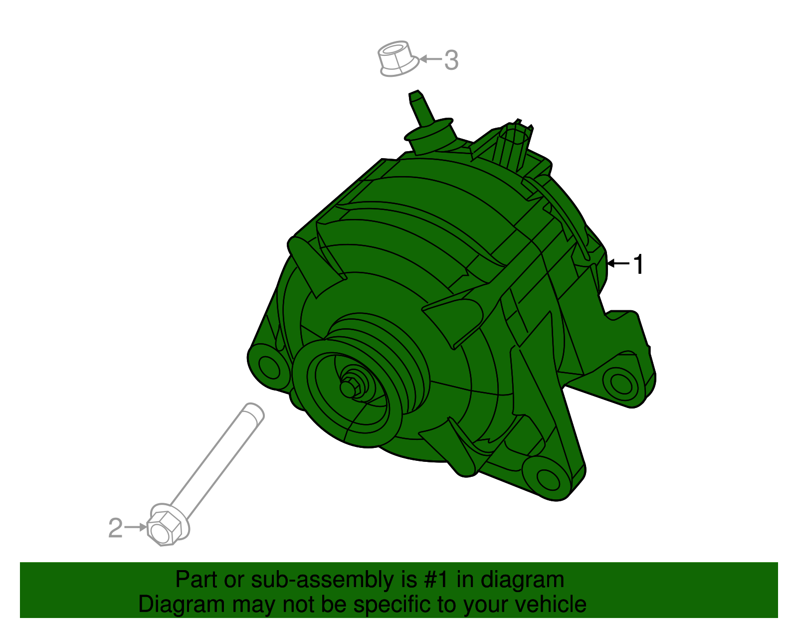 56029809AA - Alternator - 2020 Jeep Wrangler | Mopar Parts Canada