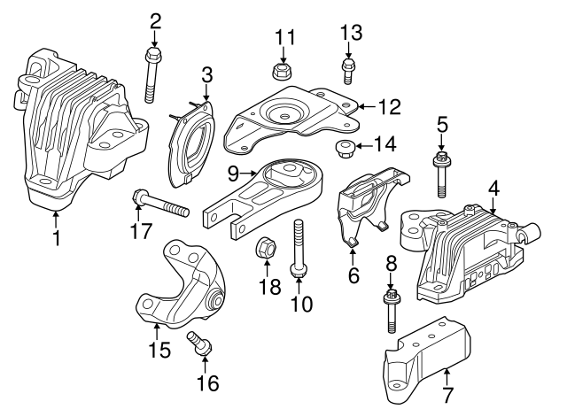 2015-2017 Chrysler 200 Isolator Isolator 68224909AD | TascaParts.com